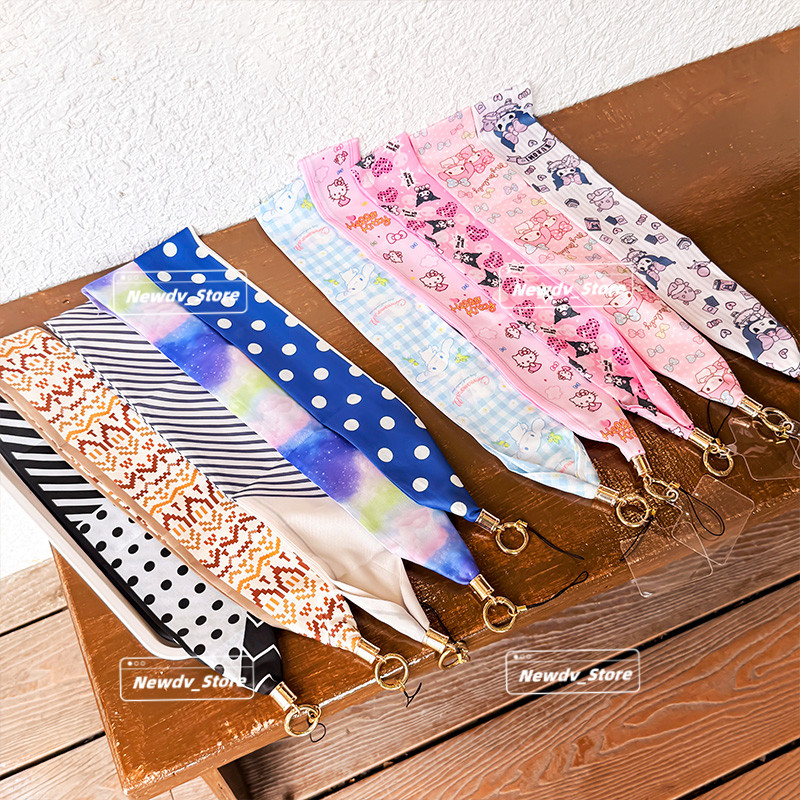 Jual Korean Tali Gantung HP Wanita Tali Leher tali kartu klip motif ...