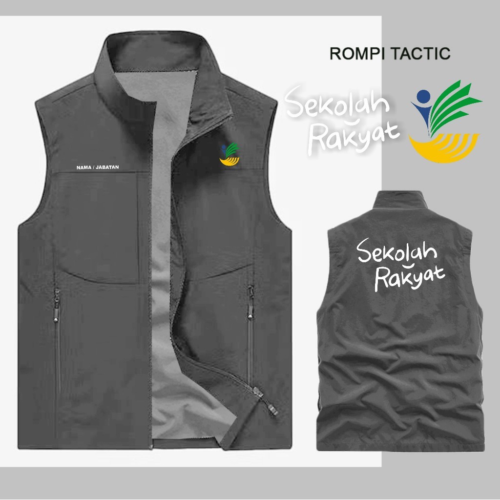 Jual JAKET SABLON ROMPI TACTIC TERBARU CUSTOM SEKOLAH RAKYAT KEMENSOS ...