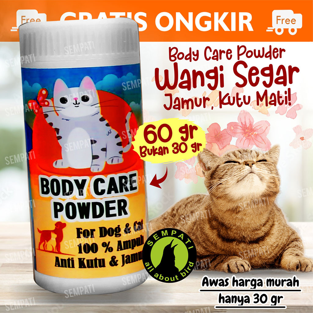 Jual SEMPATI Bedak Kucing Body Care Powder Anti Kutu Obat Pencegah Kutu ...