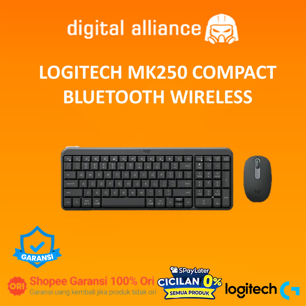 Jual LOGITECH MK250 COMPACT BLUETOOTH WIRELESS | Shopee Indonesia