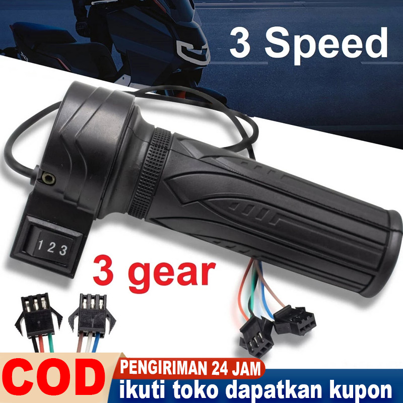 Jual Throttle Gas Sepeda Listrik eBike escooter Handle Grip Kanan ...