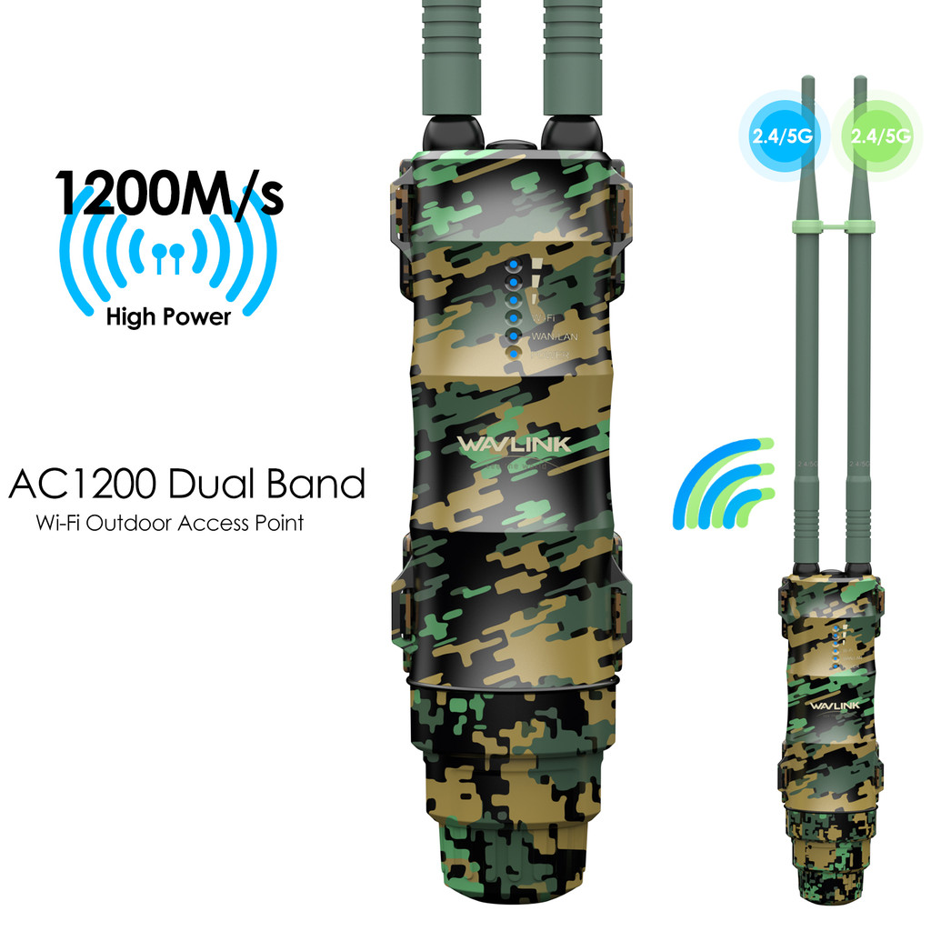 Jual WAVLINK AC1200 Outdoor WIFI Router Long Range Access Point Wi-Fi ...