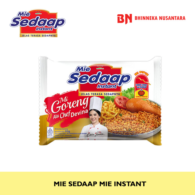 Jual Sedaap Mie Instant Goreng Ala Chef Devina 93 Gram | Shopee Indonesia