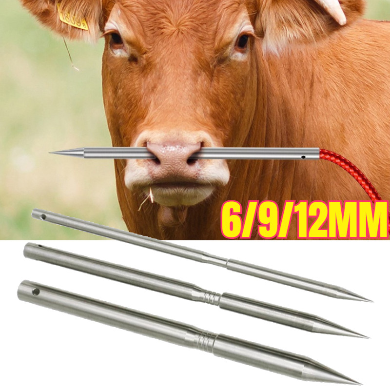Jual 6mm 9mm 12mm Alat Tindik Hidung Sapi Stainless Alat Tindik Keluh ...