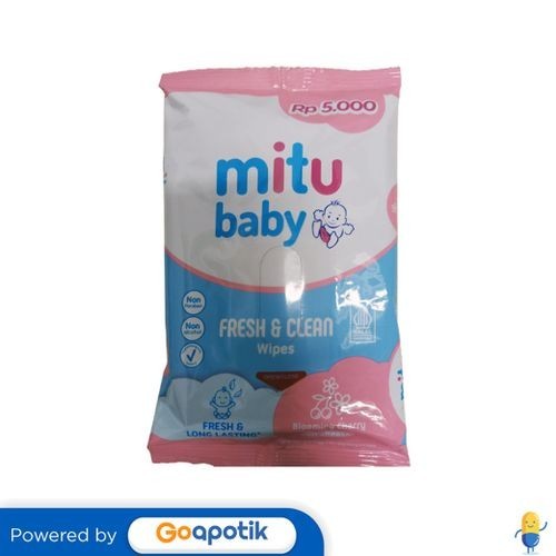 Jual Mitu Baby Fresh And Clean Wipes Blooming Cherry Pack 30 Sheet ...