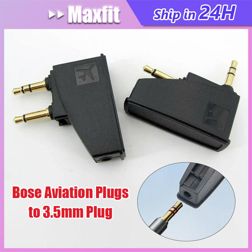 Jual Converter Adapter Airplane 3.5mm Headphone Earphone Bose Earbuds ...