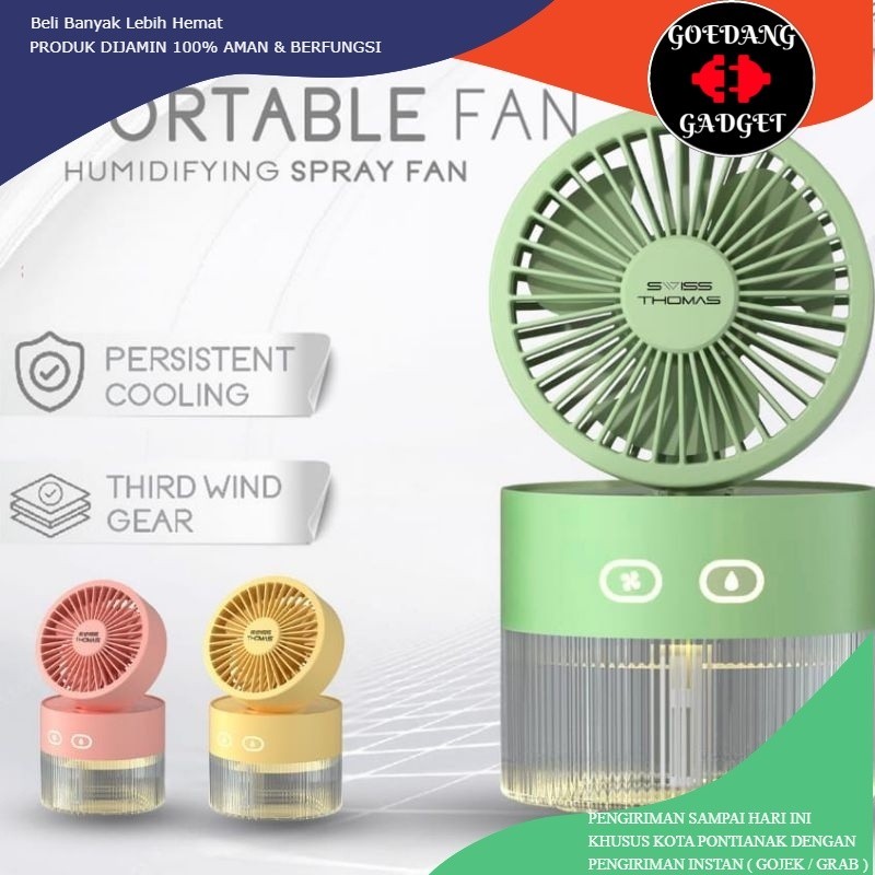 Jual DESKTOP SPRAY FAN KPS-21 KIPAS ANGIN HUMIDIFIER UDARA TABUNG AIR ...