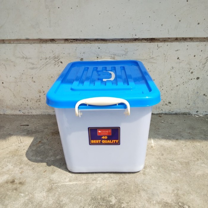 Jual KHUSUS INSTAN Gajah Box Penyimpanan CB 40 liter 40L Kontainer Container Storage Roda ...