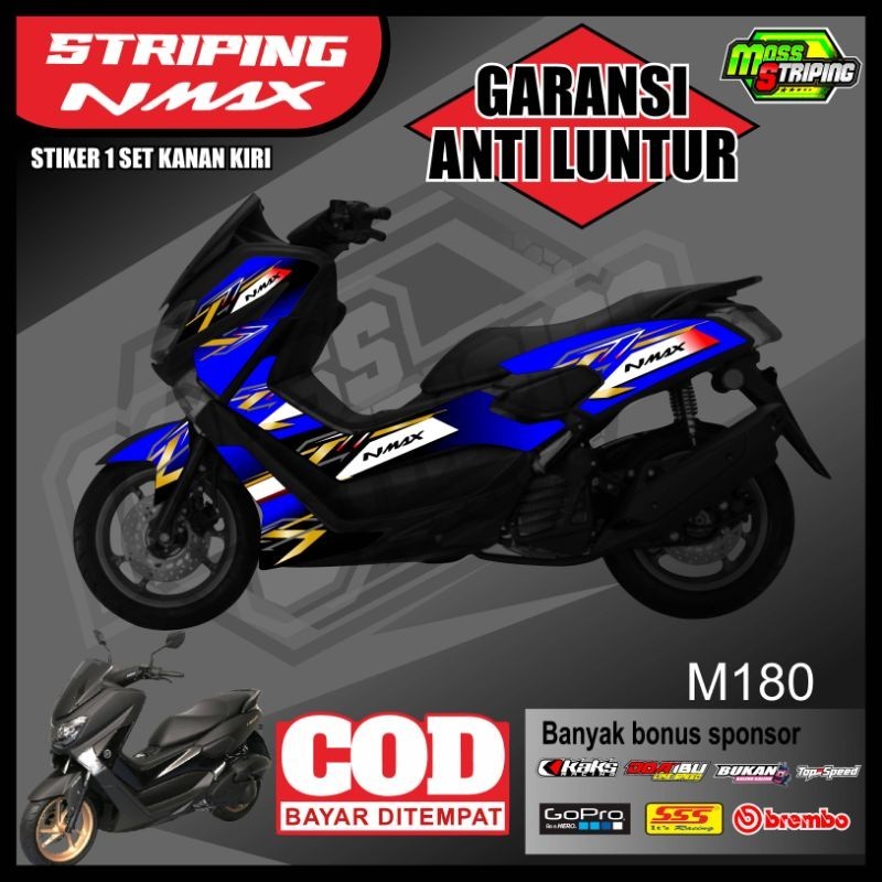 Jual Striping Sticker Nmax Old 2015 2016 2017 2018 2019 Stiker Variasi ...