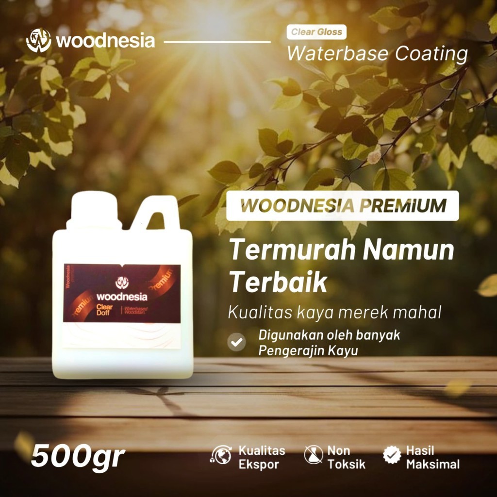 Jual Woodnesia Centre Cat Cleargloss kayu dan batu pualam Water Bassed ...