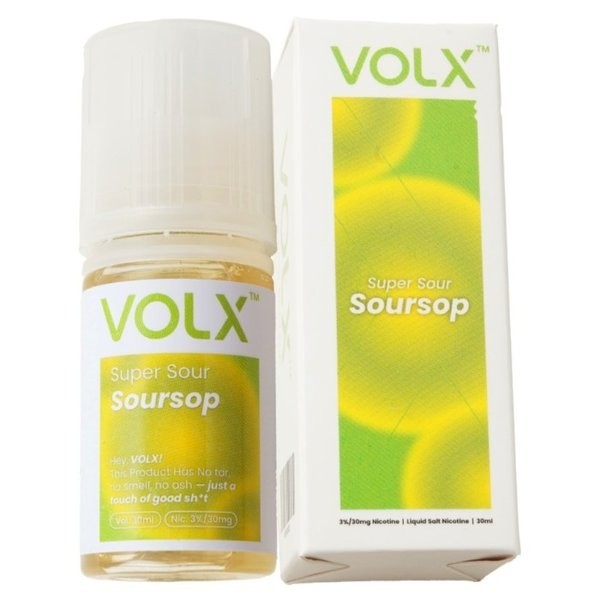 Jual Liquid Vape VOLX Super Sour Soursop Saltnic 30MG 30ML By VOLX ...