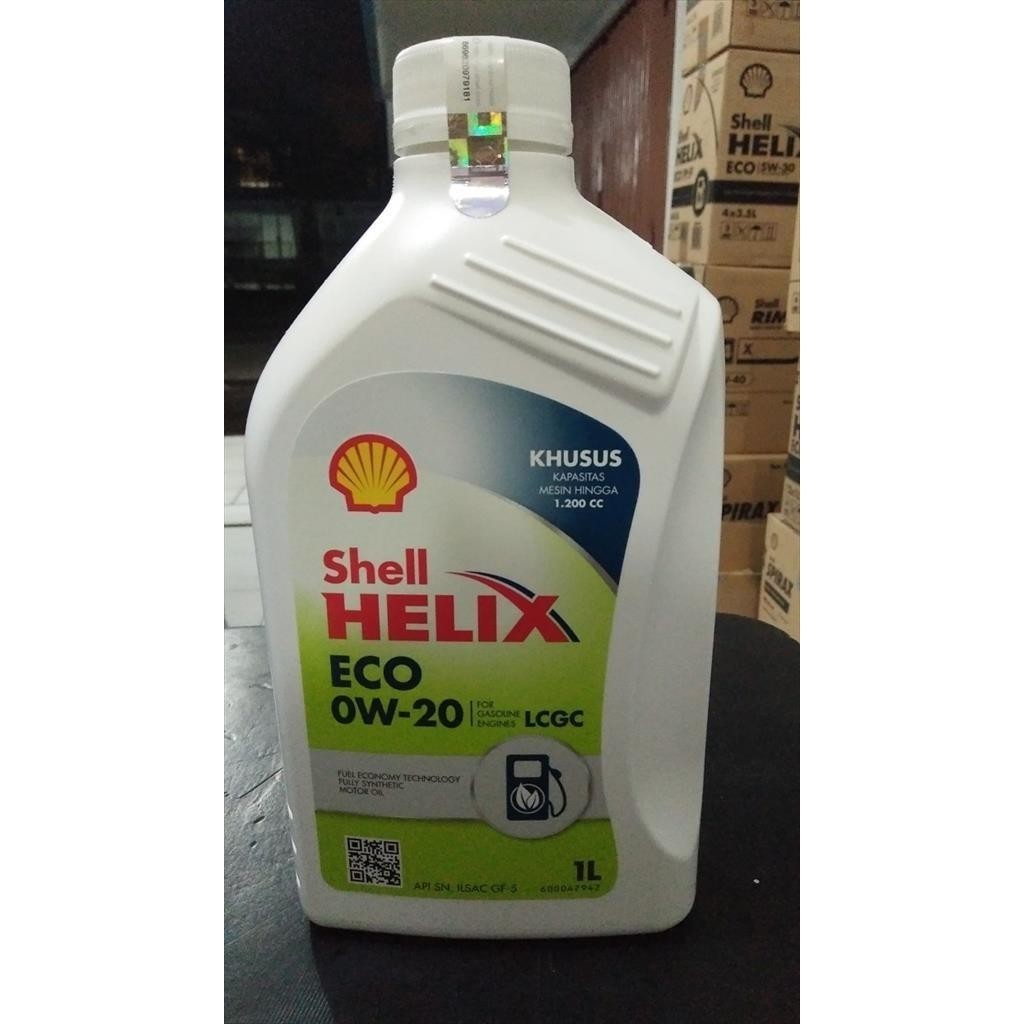 Jual Oli Mesin Shell Helix ECO 0W-20 API SN ILSAC GF-5 1 Liter Scan ...