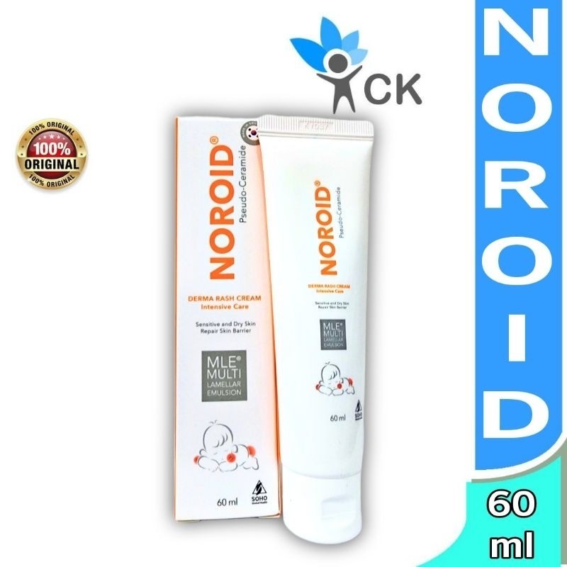 Jual NOROID DERMA RASH CREAM 60 ML menjaga bayi dari iritasi popok dan ...