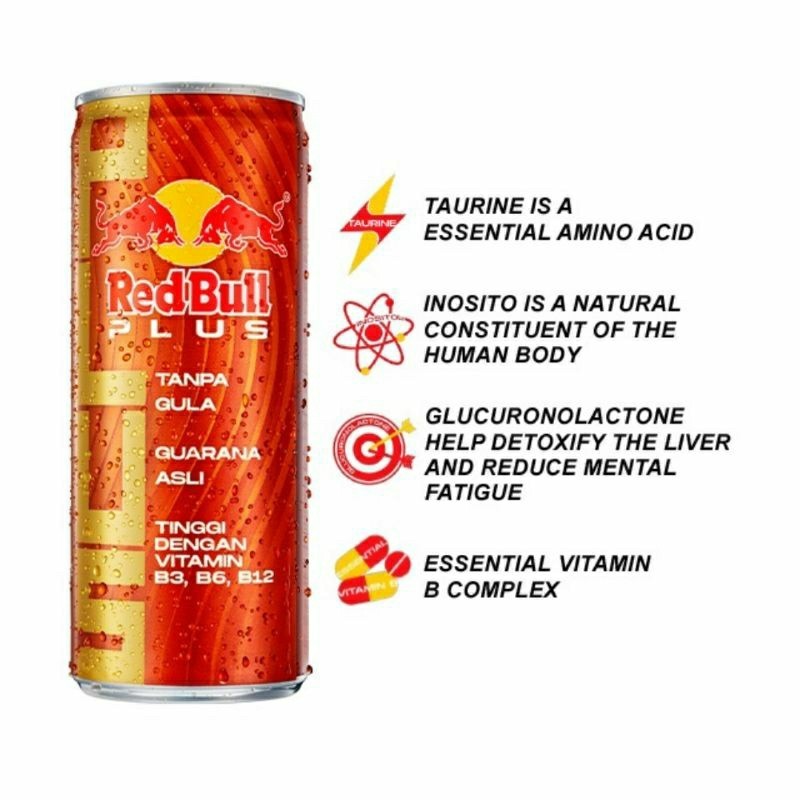 Jual RedBull Plus. Zero Sugar Energy Drink 250ml. Minuman Energi ...