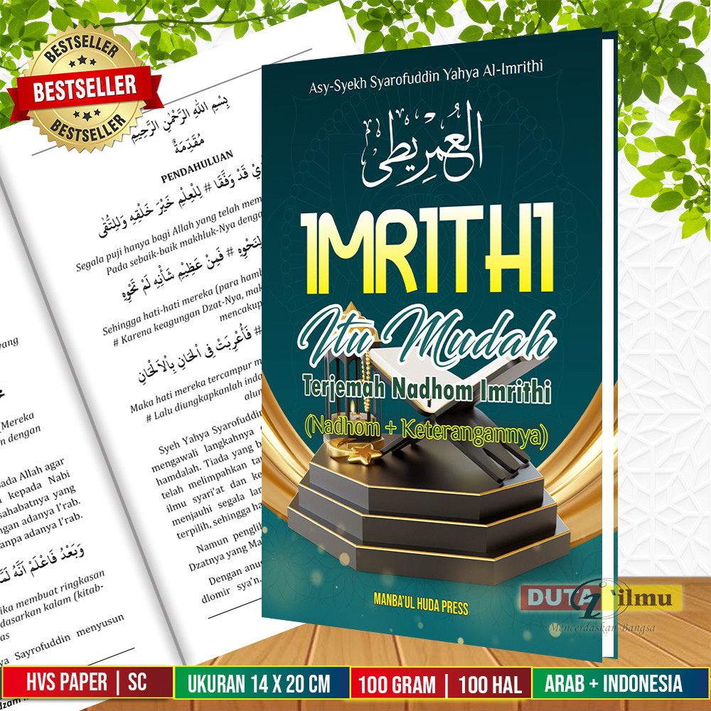 Jual Terjemah Kitab Nadhom Imrithi Ilmu Nahwu INDONESIA & Keterangannya ...