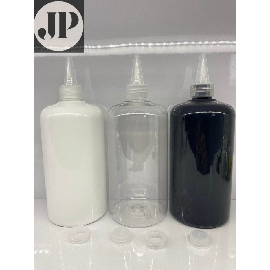 Jual BOTOL BR 500ML N24 PUTIH CLEAR HITAM TUTUP KERUCUT CLEAR N24 BOTOL ...