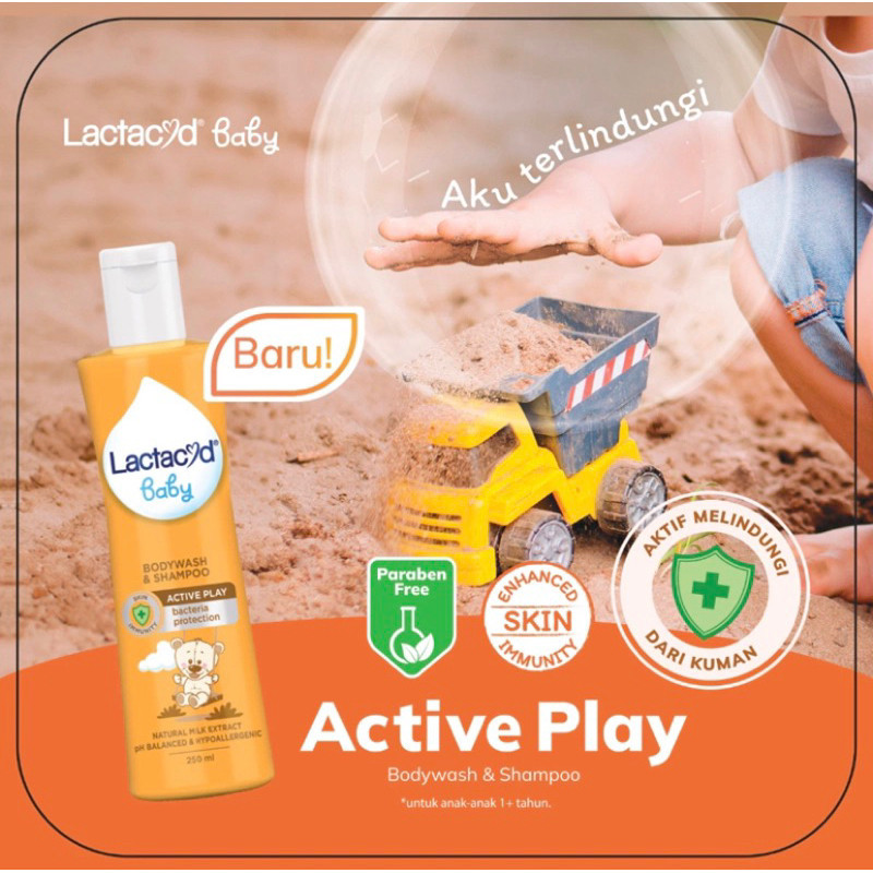 Jual Lactacyd Baby Wash & Shampoo Active Play 250ml | Shopee Indonesia