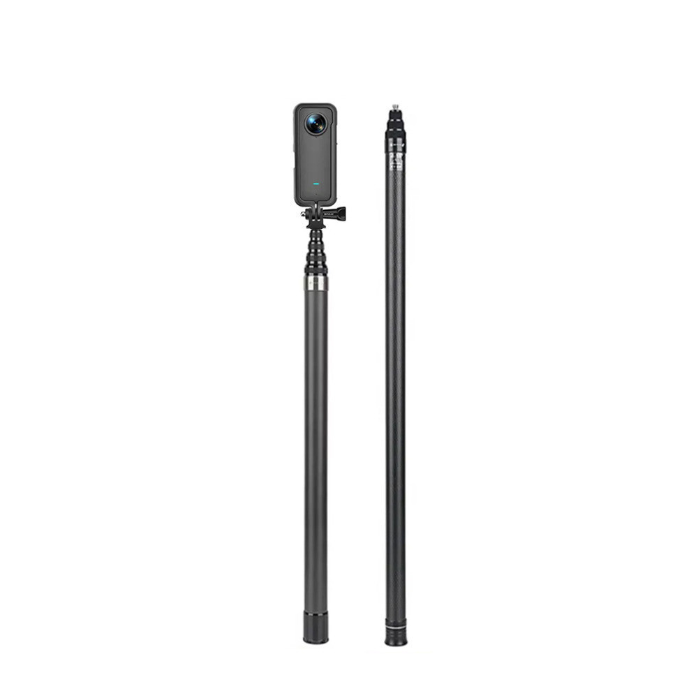 Jual HONGDAK 3m Carbon Fiber Scalable Monopod Extended Edition Invisible Selfie Stick for ...