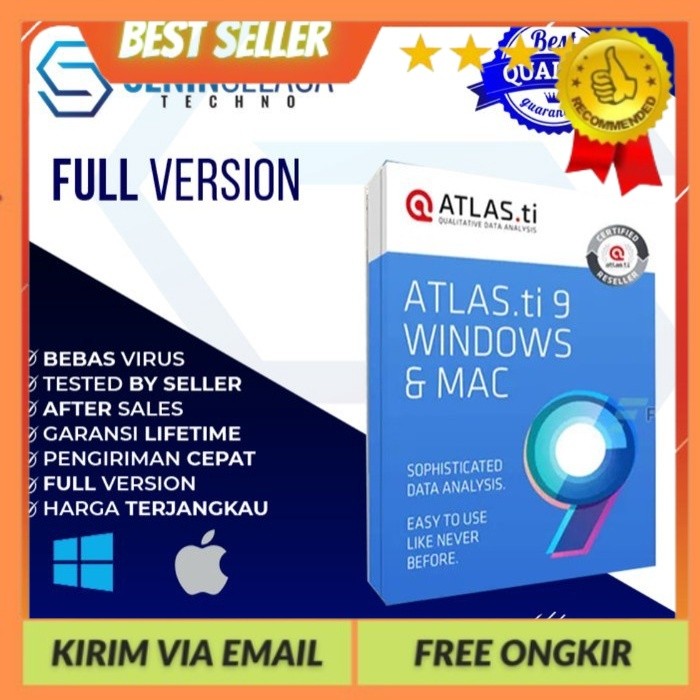 Jual Beli 2 Gratis 1 Software Analisa Kualitatif: ATLAS.ti [WIN dan MAC] | Shopee Indonesia