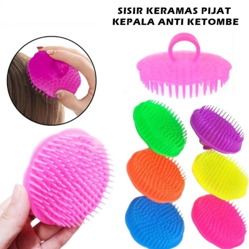 Jual Sisir Keramas Bulat Plastik / Sisir Salon / Perawatan Rambut ...
