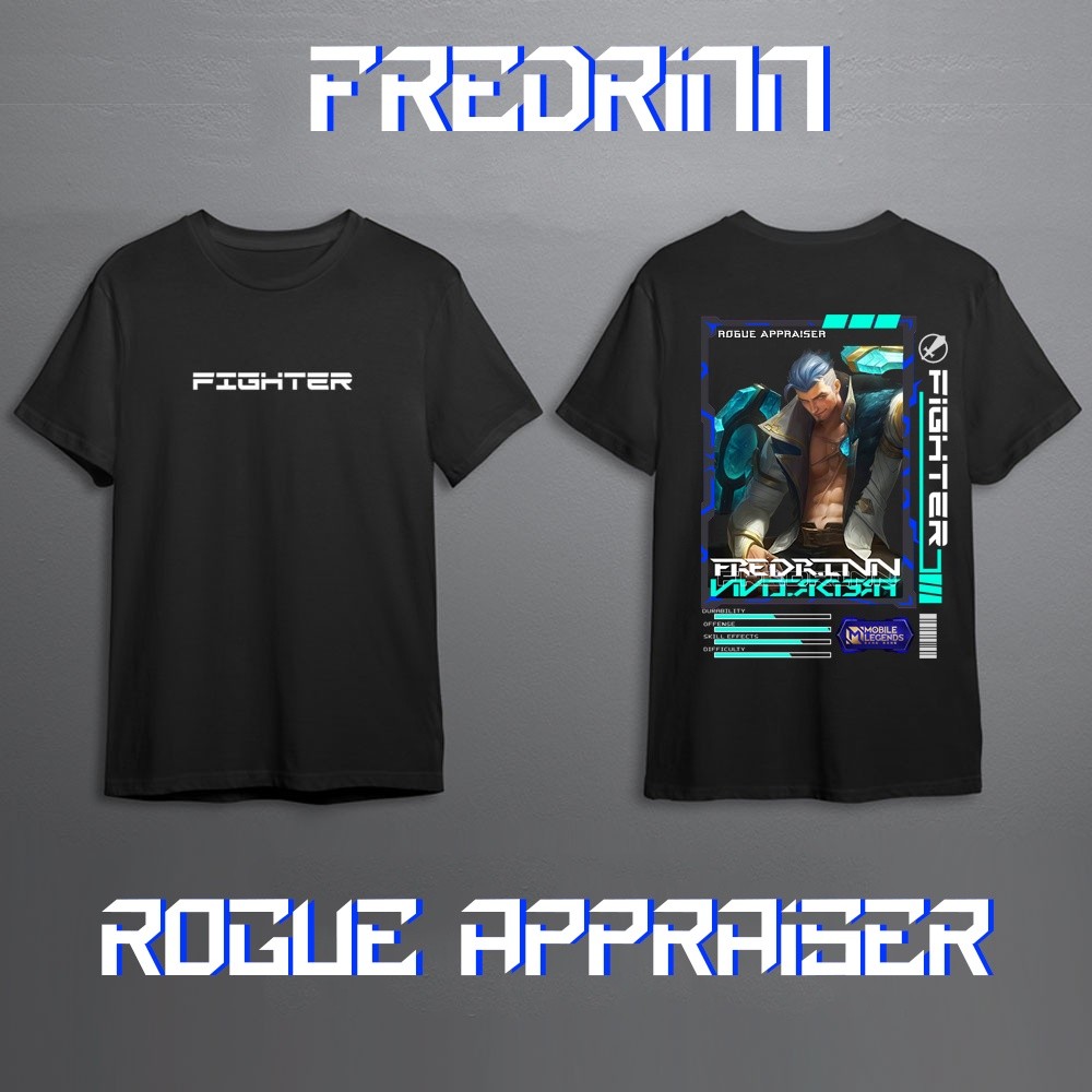 Jual GAME - Hero Mobile Legend FREDRINN FIGHTER MLBB T-Shirt - Baju ...