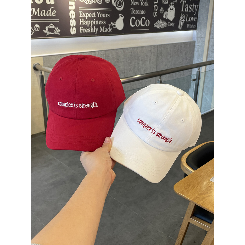 Jual Baseball Cap Female Couple Face-Looking Small Wide Brim Soft ...