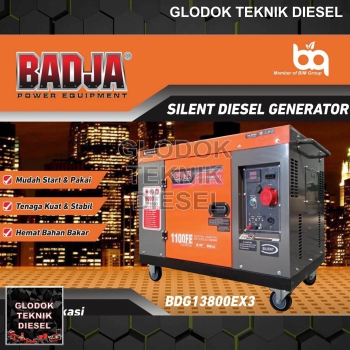 Jual Genset Silent Diesel 8000 watt 8500 W MAX Generator Listrik 3 ...