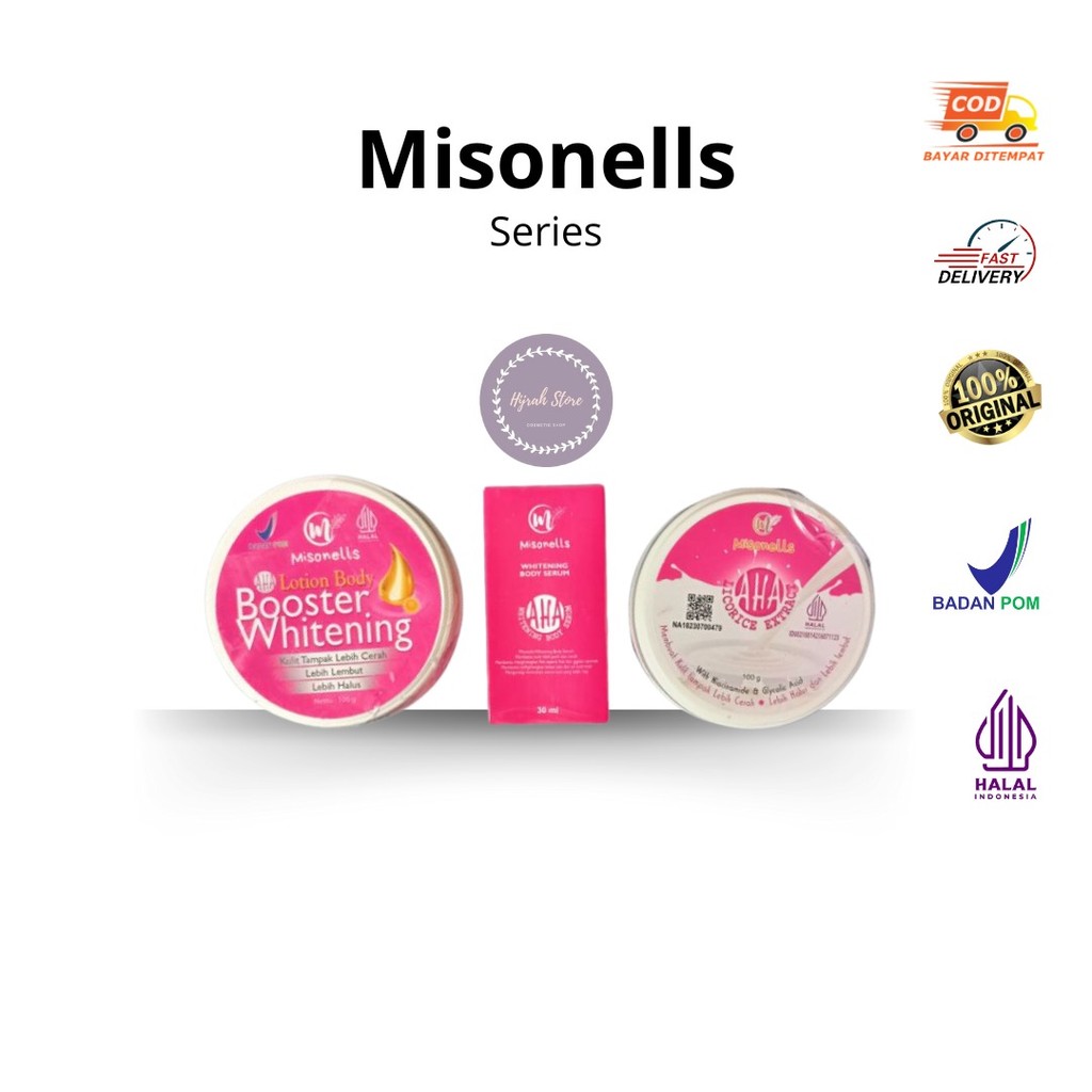 Jual (PAKET) MISONELLS SERIES (Bleaching Licorice Extract + Lotion ...