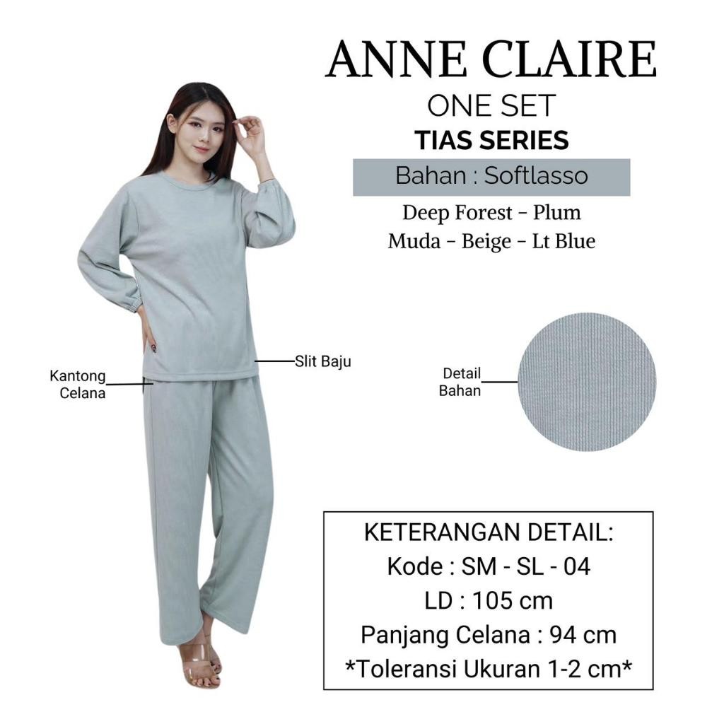 Jual Anne Claire One Set Tias Series - Warna Polos Deep Forest Plum Muda Beige - USHOP | Shopee ...
