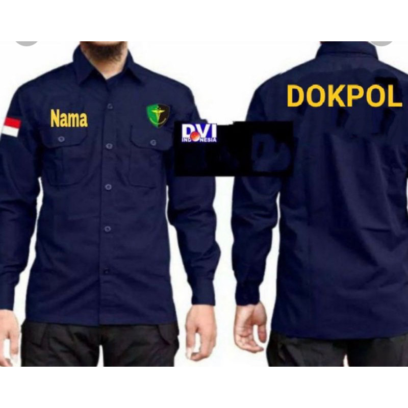 Jual Kemeja Dokpol Kemeja Dokter Polisi Baju Dokpol Seragam Dokpol ...