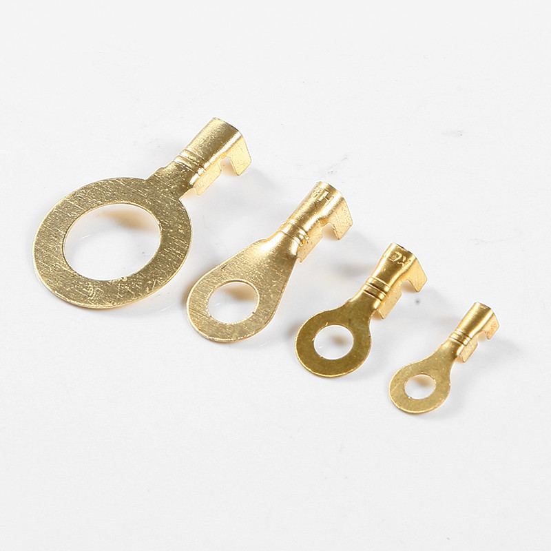 Jual 100PCS M3/M4/M5/M6/M8/M10 Ring Lugs Ring Eyes Copper Crimp ...