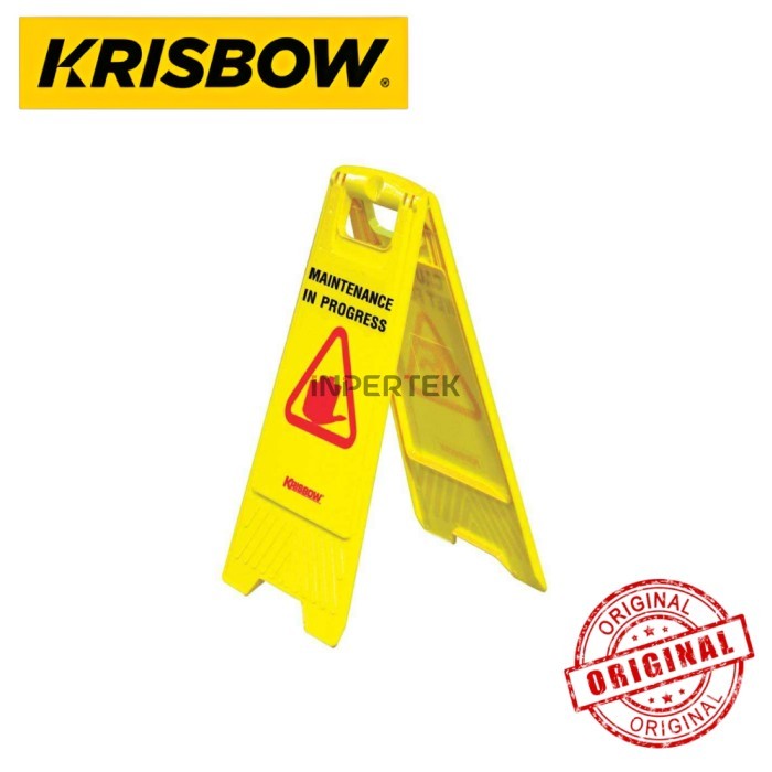 Jual Floor Sign KRISBOW SRFS3 Maintenance In Progress Warna Kuning ...