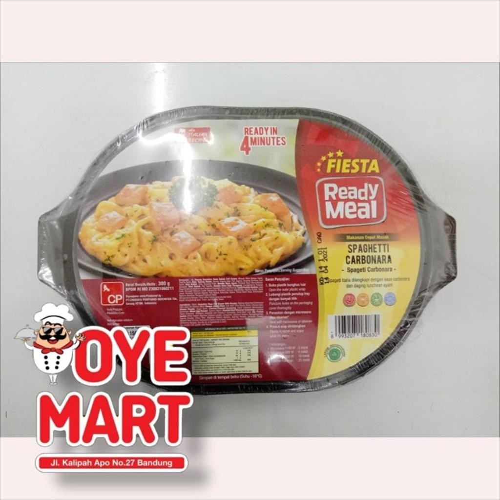 Jual FIESTA READY MEAL SPAGHETTI CARBONARA 300GR / PASTA SPAGHETTI ...