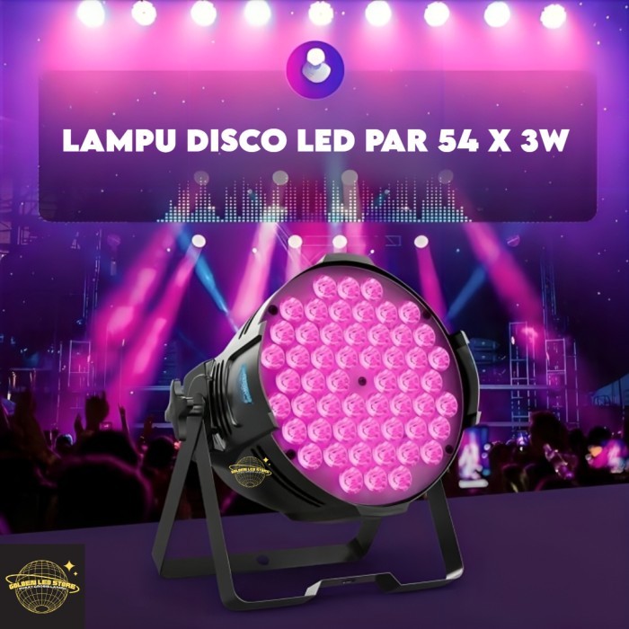 Jual LAMPU DISCO LED PAR 54 X 3W RGB FULL COLOUR / LAMPU DISCO HIGH ...