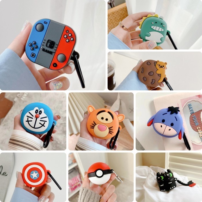 Jual Casing Baseus Encok WM01 TWS Bluetooth Silicone Case - Lucu kartun ...