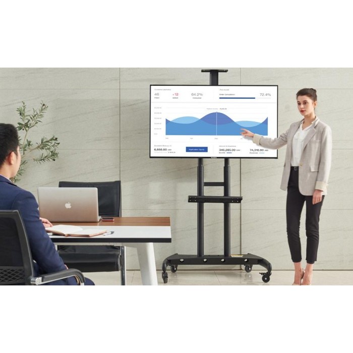 Jual NORTH BAYOU 55"-80" IN NB AVA1800-70-1P STANDING TV NB AVA 1800 ...