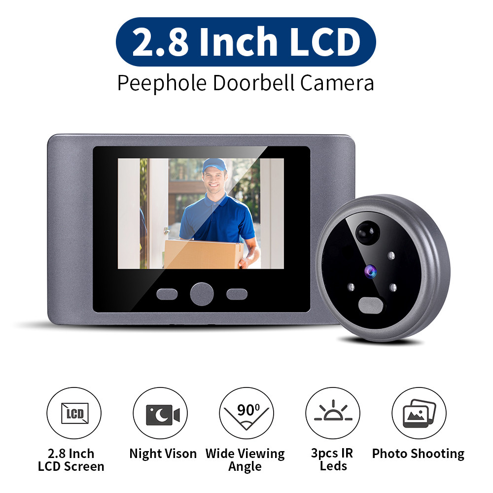 Jual Digital Magic Eye Electronic Viewfinder Night Vision Safety Door ...