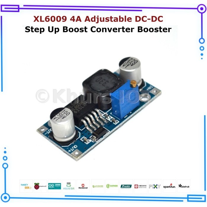 Jual Or99 XL6009 4A Adjustable DC DC Step Up Boost Converter Booster DC Module | Shopee Indonesia