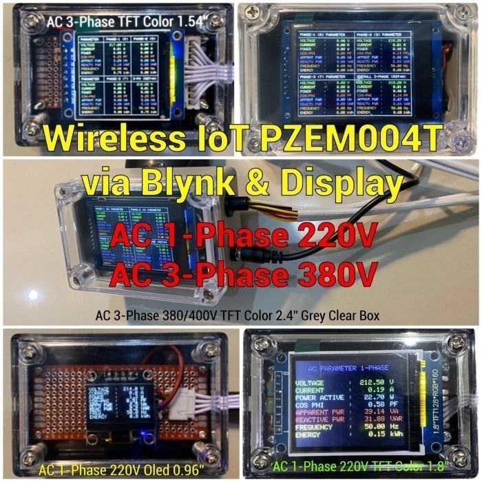 Jual Alat Wireless IoT Monitoring Listrik AC via Blynk dgn PZEM004T ...
