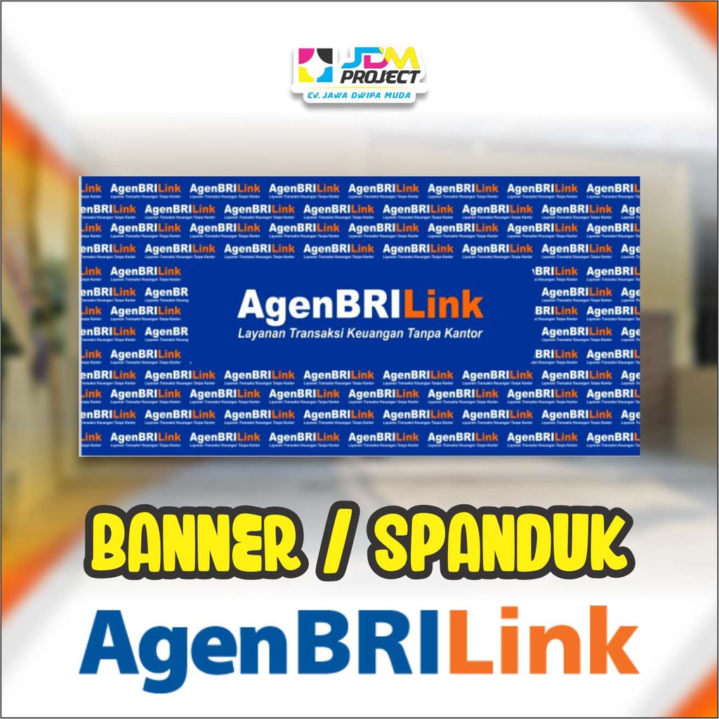 Jual Banner / Spanduk Backdrop Dinding Agen BRILink JDM | Shopee Indonesia