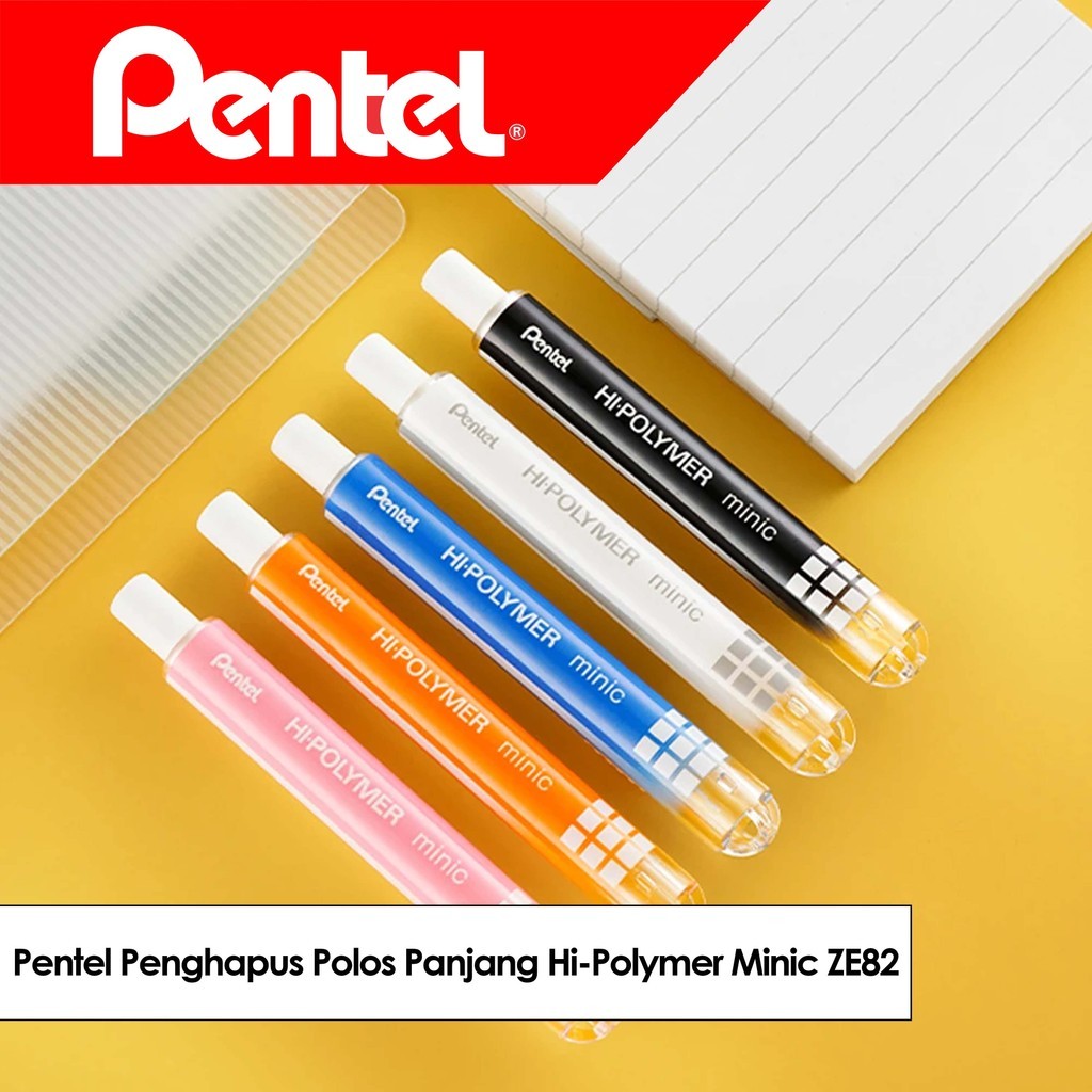 Jual Pentel Penghapus Polos Panjang Hi-Polymer Minic | Shopee Indonesia