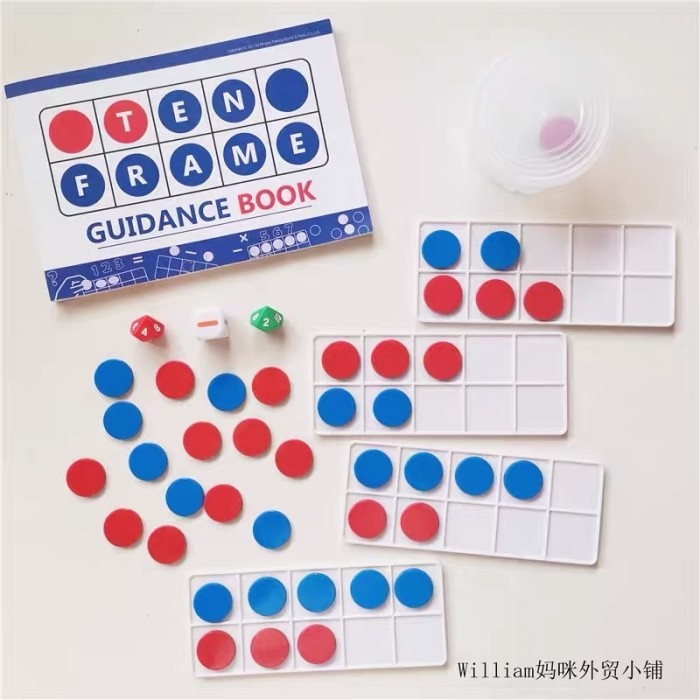 Jual ten frames activity set with dual colors belajar berhitung by ...