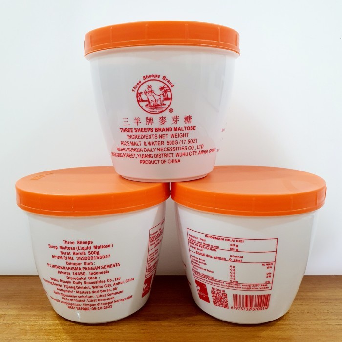 Jual SIRUP MALTOSA / GULA BEKO / MALTOSE SUGAR THREE SHEEPS BRANDS 500g ...
