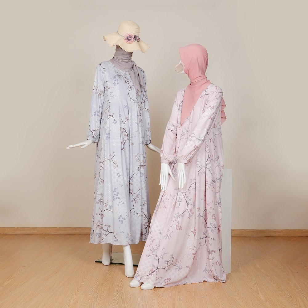 Jual Le Khari Yuka Gamis Premium Rayon Twill Gamis Busui Size S - XL ...