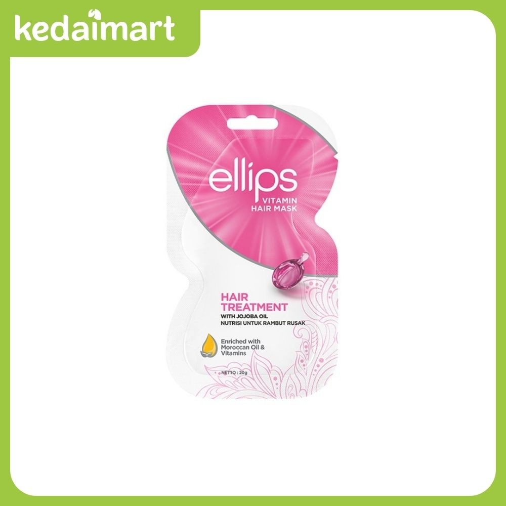 Jual Ellips Hair Mask Moroccan Hair Treatment Sachet 20 Gram | Shopee ...