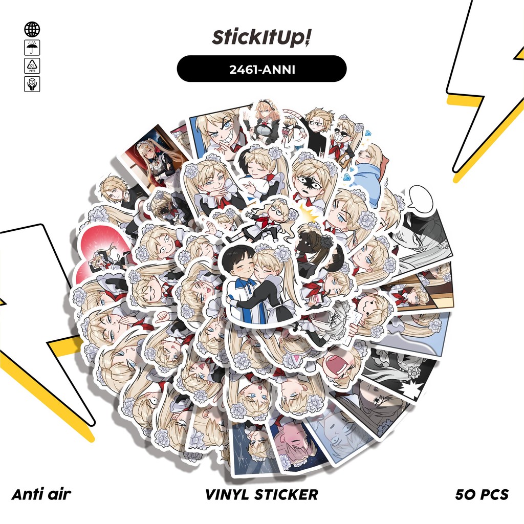 Jual COD 50 Pcs Stiker Pack FUNNY CHARACTER CUTE ANNIE STICKER PACK 01 ...