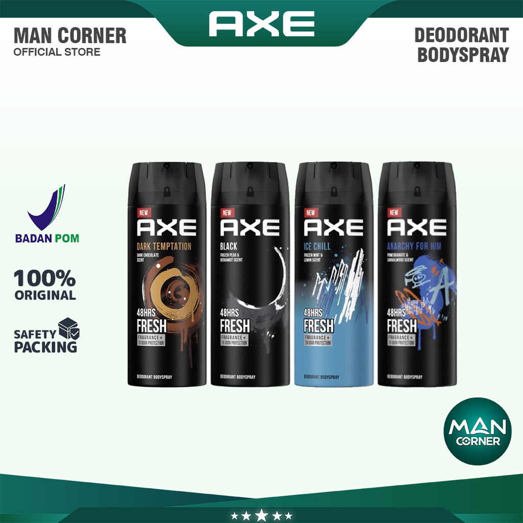 Jual AXE MEN Deodorant Body Spray Pria 135ml - Parfum Pria | Man Corner ...