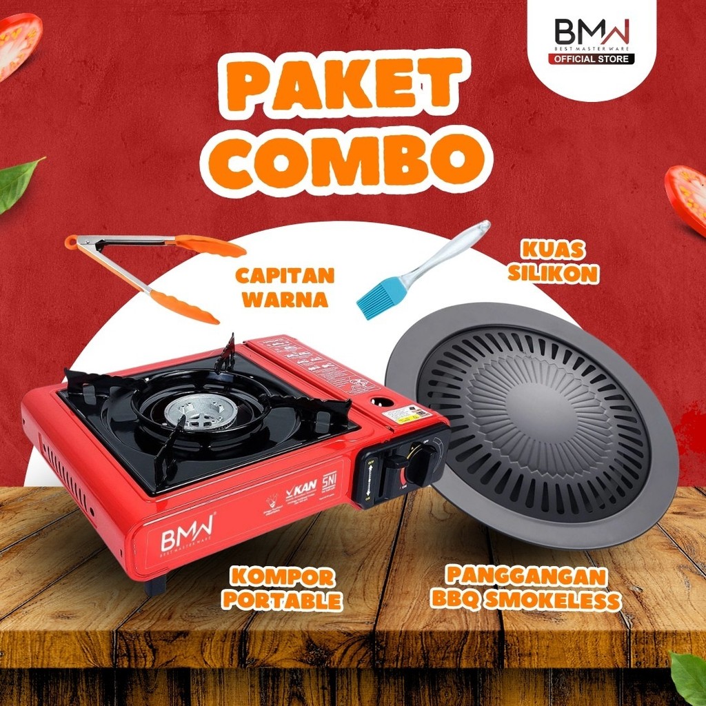Jual BMW Kitchenware - Paket Panggangan 1 PCS Panggangan BBQ Grill Anti ...