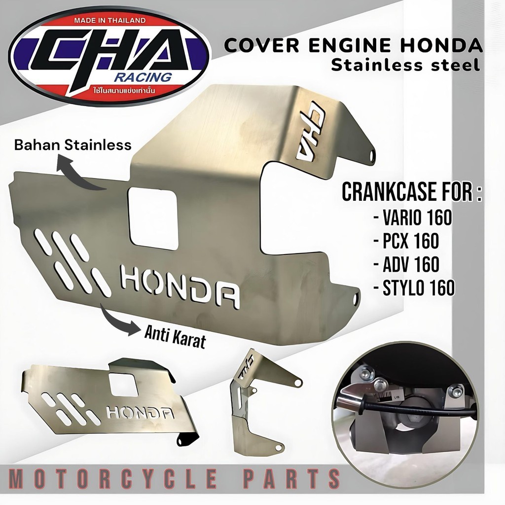 Jual Cover ENGINE HONDA Merek CHA pelindung ENGINE Motor VARIO 160 ADV ...