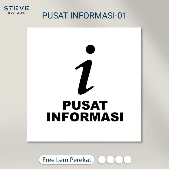 Jual Sign Board Pusat Informasi | Papan Tanda Ruang Pusat Informasi ...
